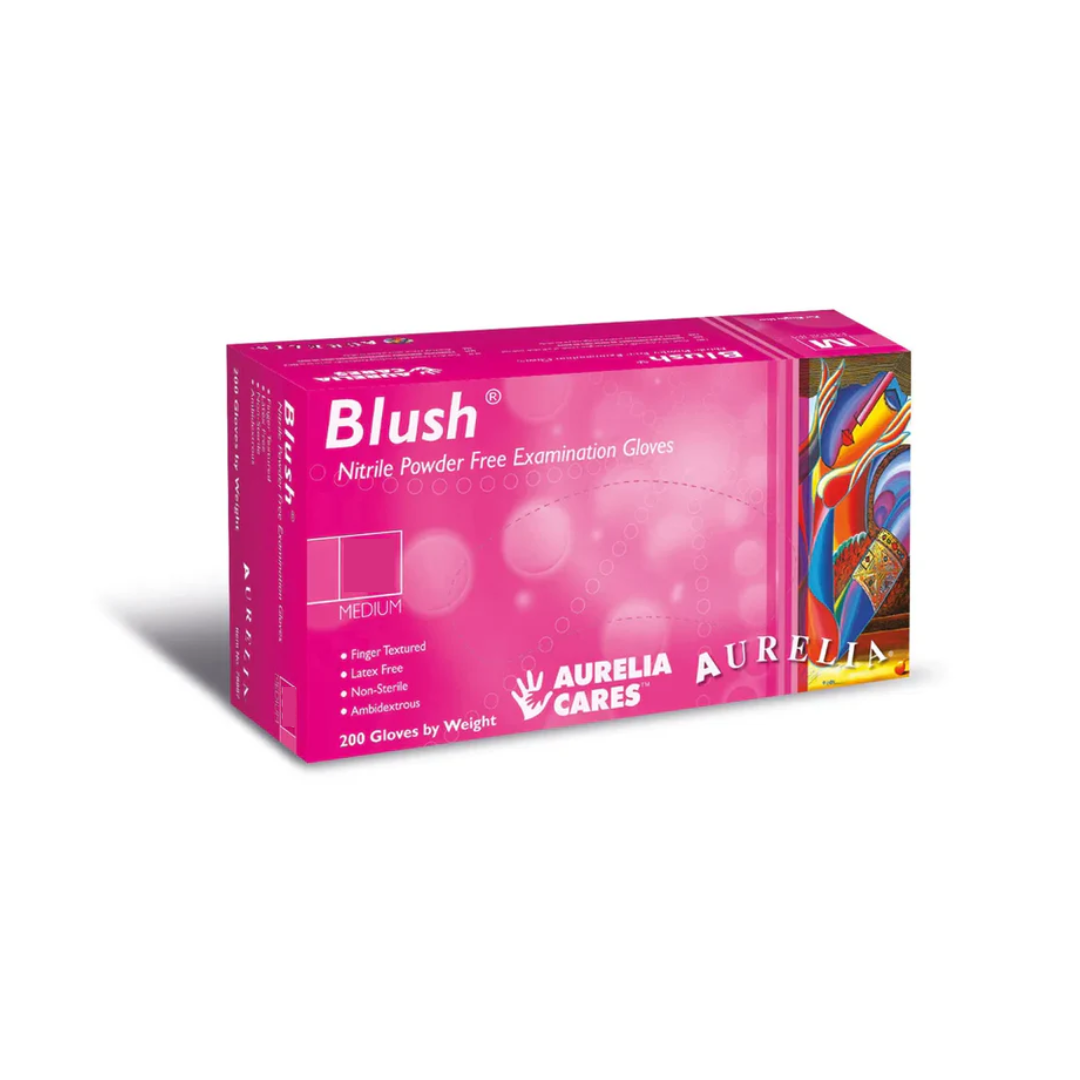 Aurelia Blush Nitrile Gloves