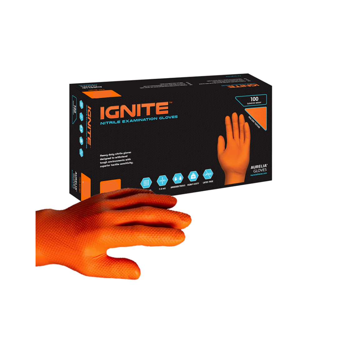 Aurelia Ignite Nitrile Gloves – Cleanspec Cumbria Limited